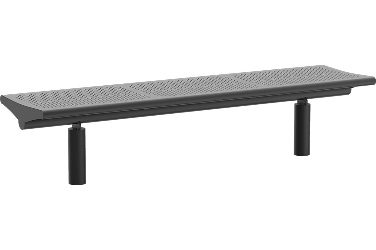 Reference Stendal, Yuri Gagarin Street, Bench Essen with steel seat | Thieme GmbH